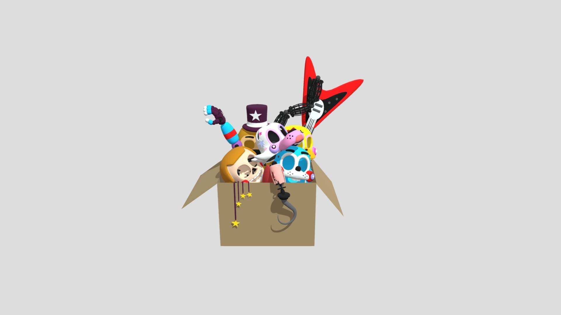 Stars box - Download Free 3D model by Nacho1012 [9719744] - Sketchfab