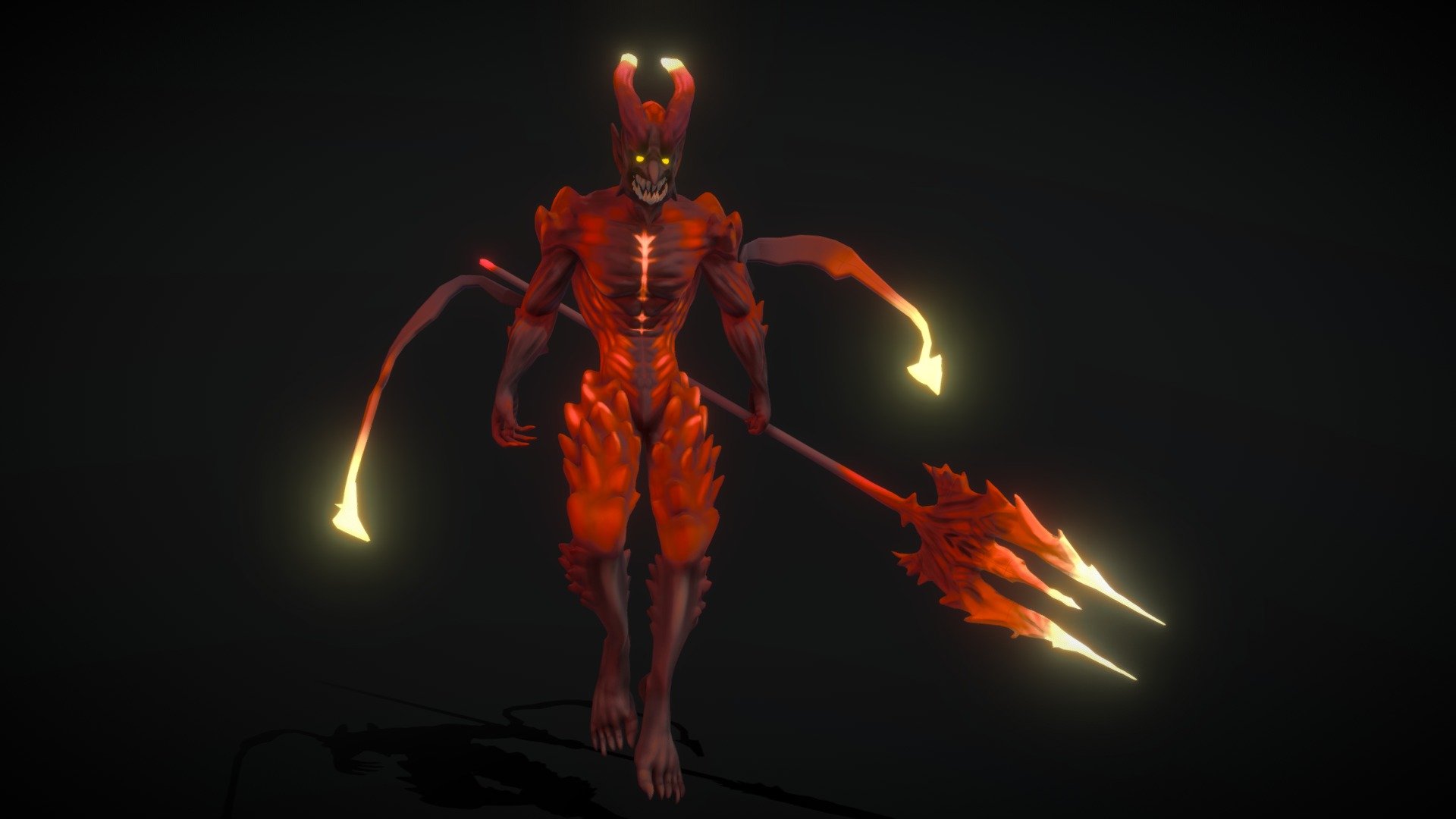 StylizedRedDemon - 3D model by CalangoTech [9719771] - Sketchfab