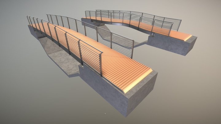 Bicycle-path-bridge 3D models - Sketchfab