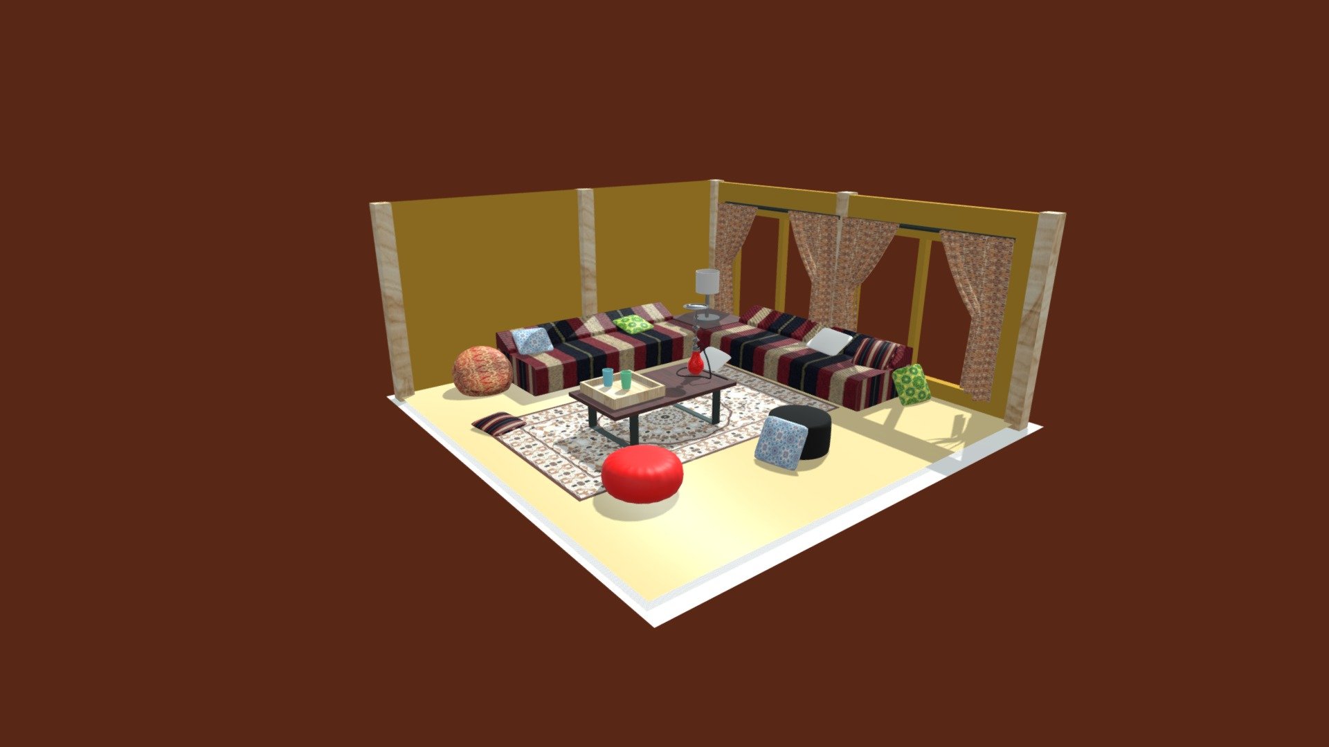 Middle Eastern Lounge - Download Free 3D model by dejion.andrews ...