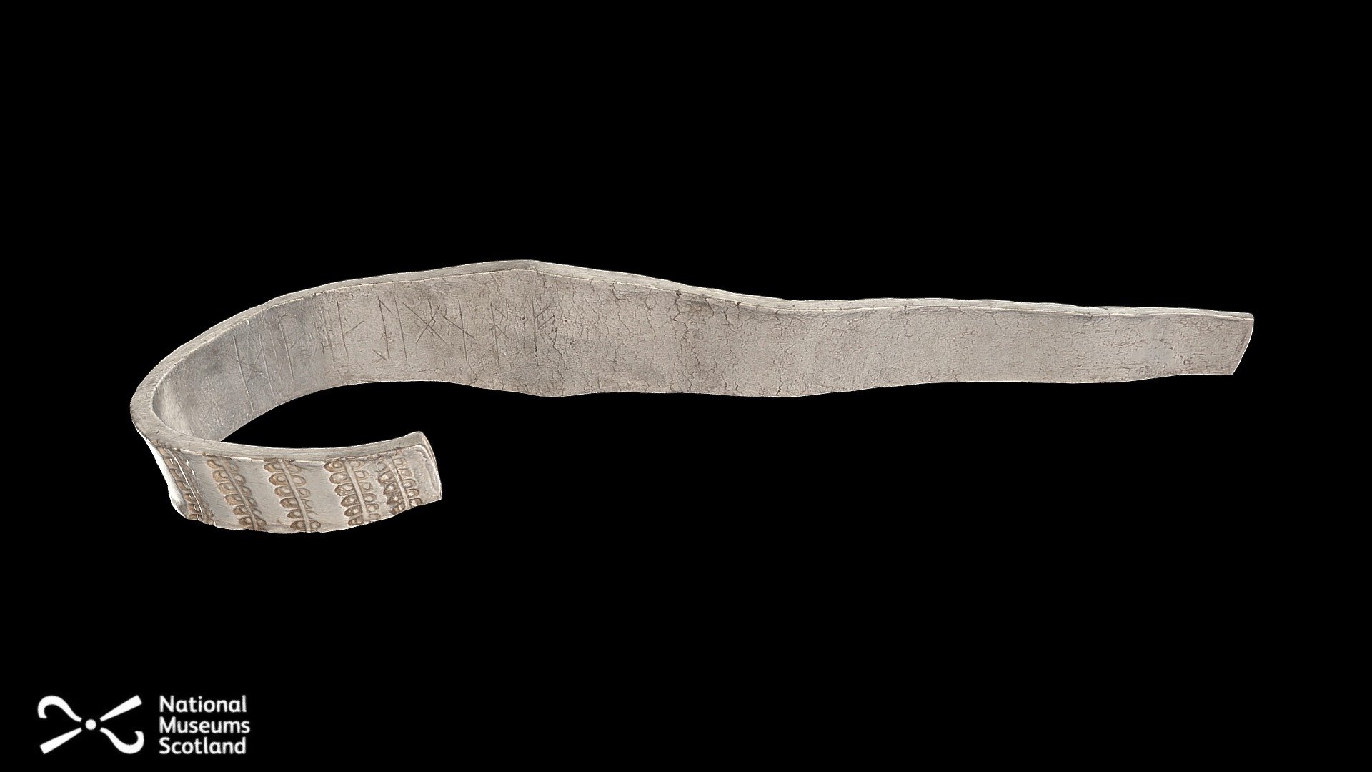Largest broad-band arm-ring, Galloway Hoard - 3D model by National ...