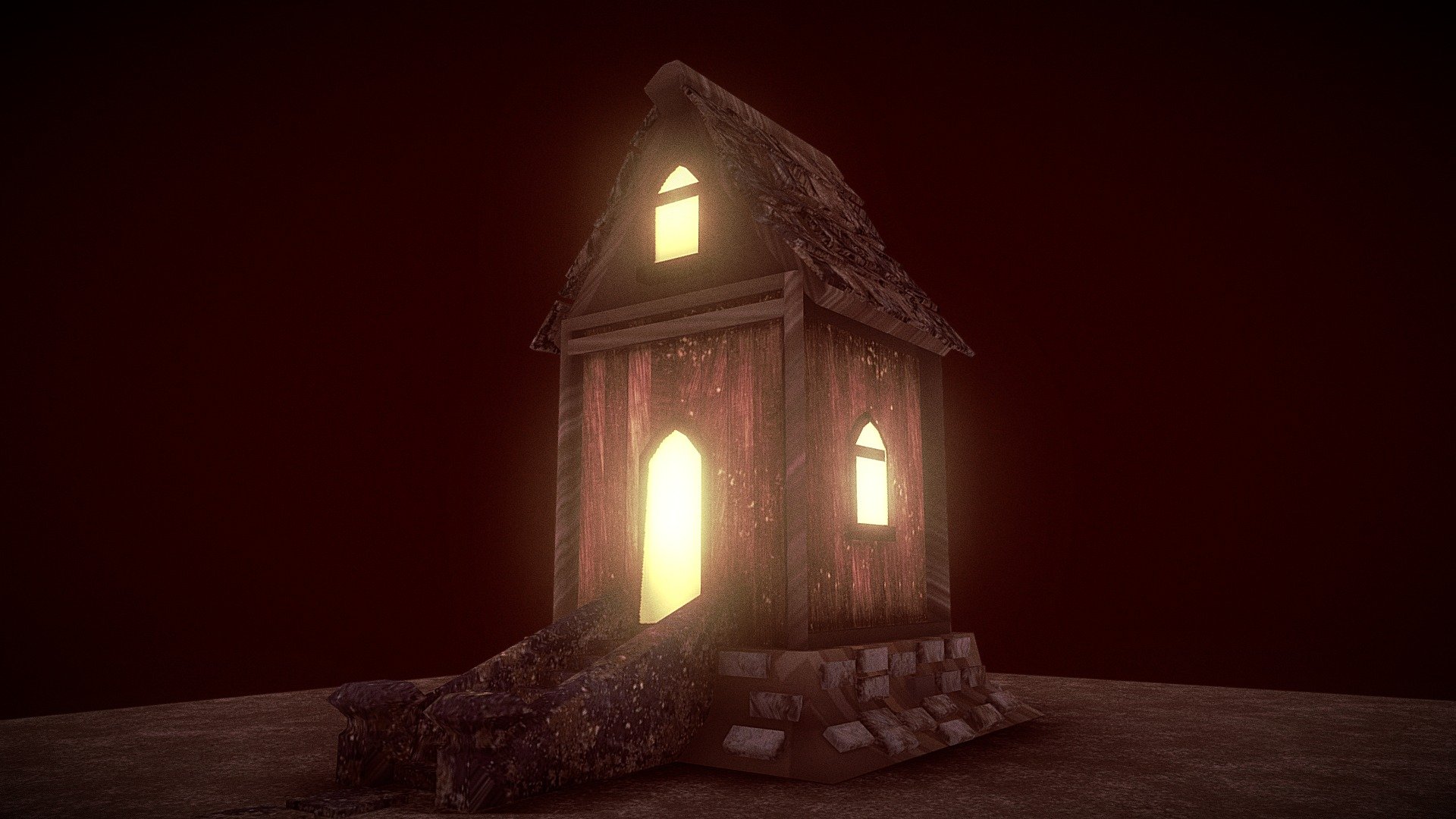Haunted House - 3D model by Isaiah Rios (@isaiahriosdesign) [971bcf9 ...