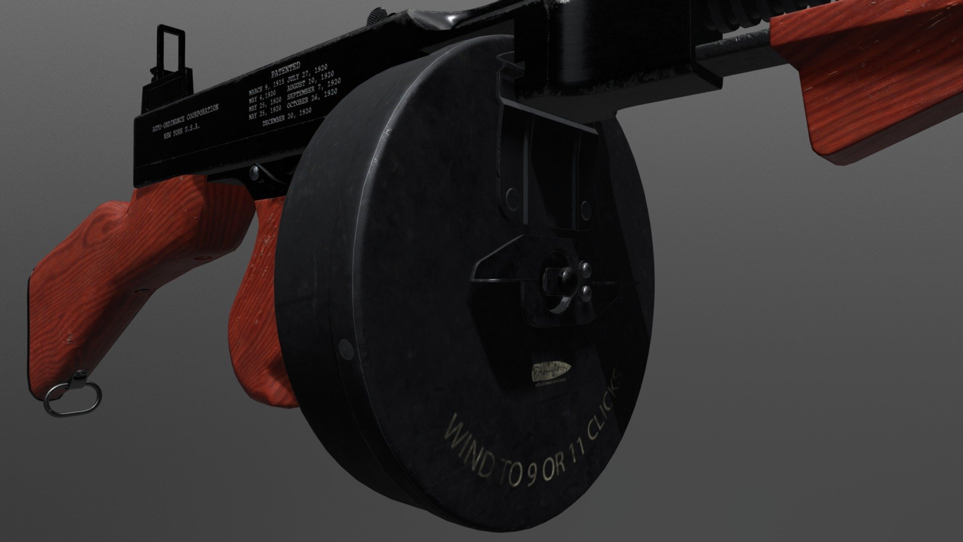 Tommygun - 3D model by shamarf [971c5df] - Sketchfab