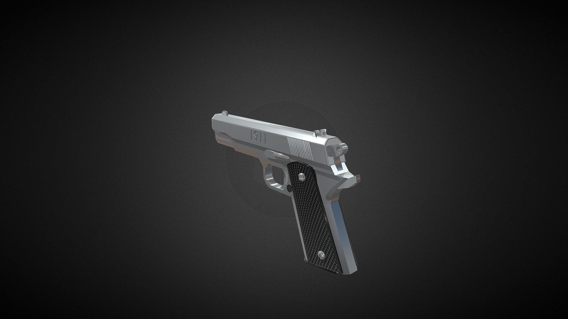 Weapone Pistol 1911 LowPoly Gun Game Asset vol.2 - 3D model by ...