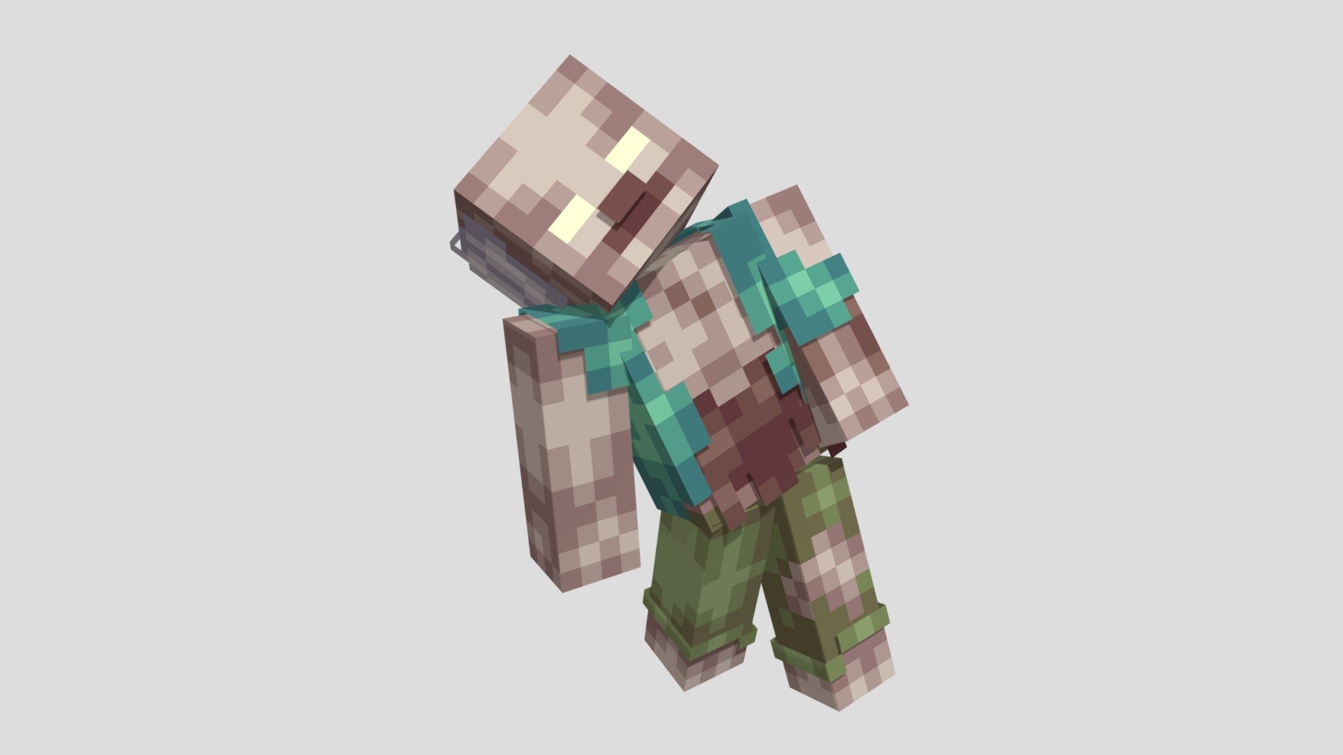 Zombie 1 | Minecraft model - 3D model by OleksaYankovski [97202b4 ...