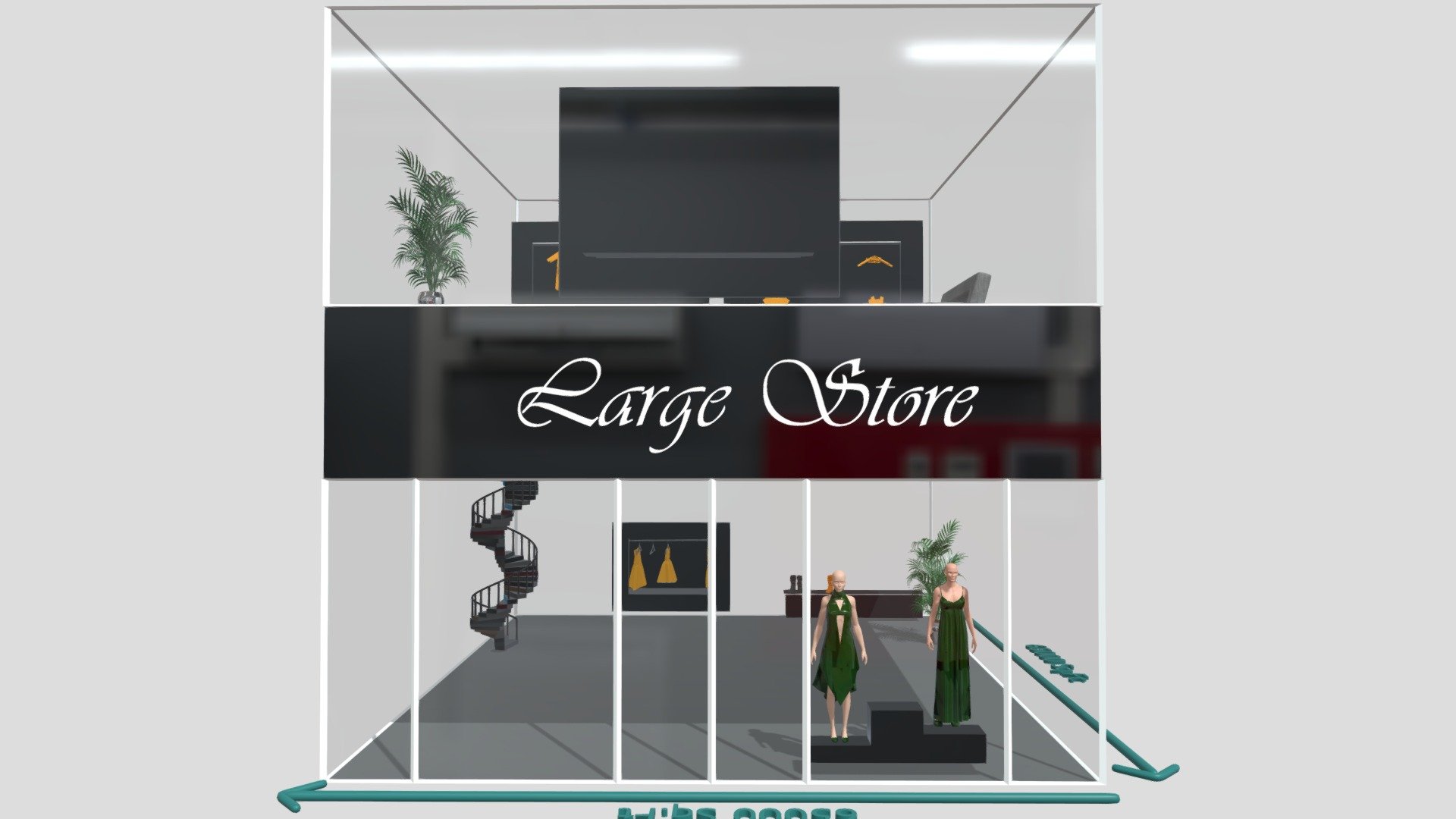 Large Store - 3D model by masoomali010 [97224f9] - Sketchfab
