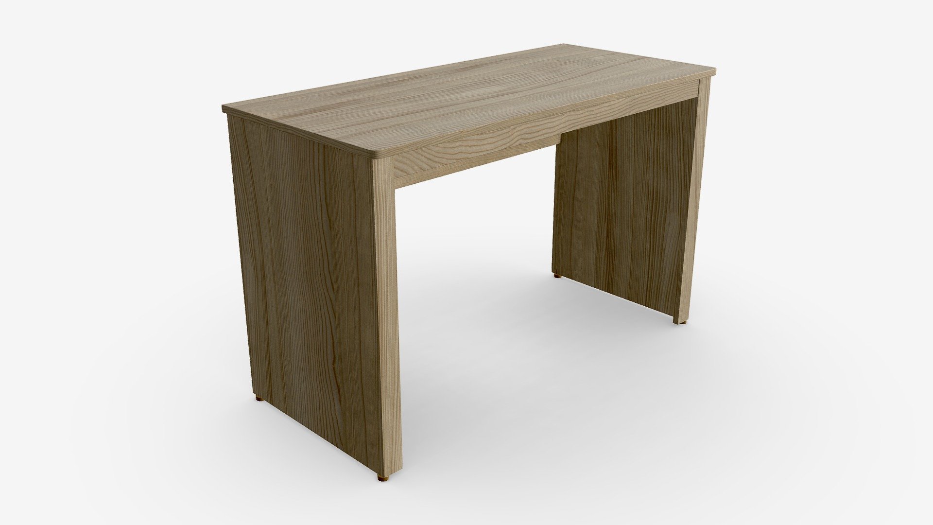 Study Desk Wooden Simple - Buy Royalty Free 3D model by HQ3DMOD ...