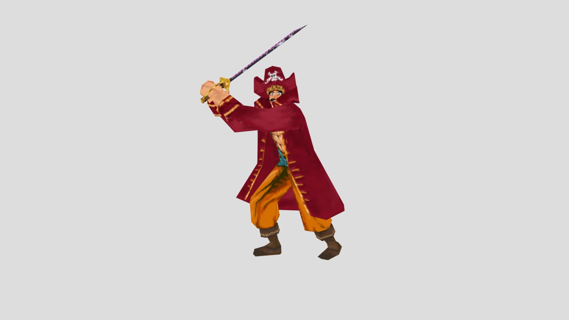 Gol D Roger - LOW POLY - Action pose - Download Free 3D model by shila ...