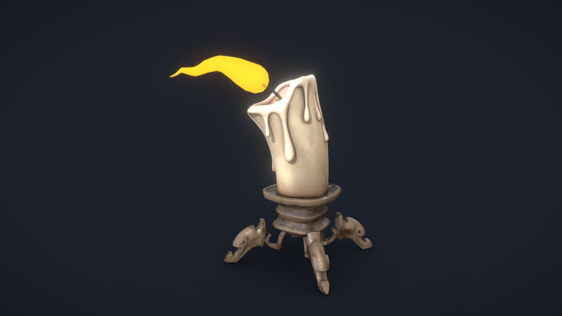Stylized Candlestick - 3D model by raV (@raV_3d) [9724ec8] - Sketchfab