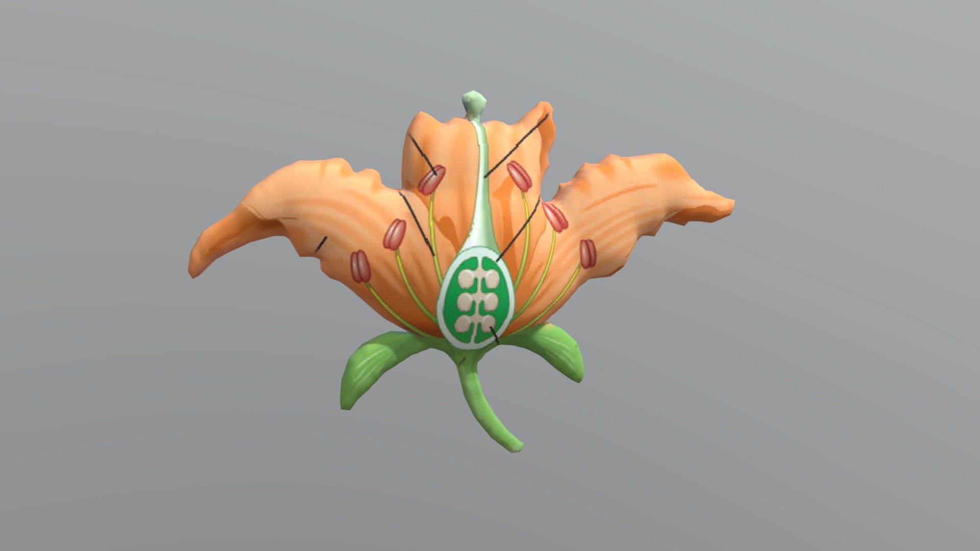 Bunga - 3D model by Budiyarto (dyto) (@dyto) [9724f7e] - Sketchfab