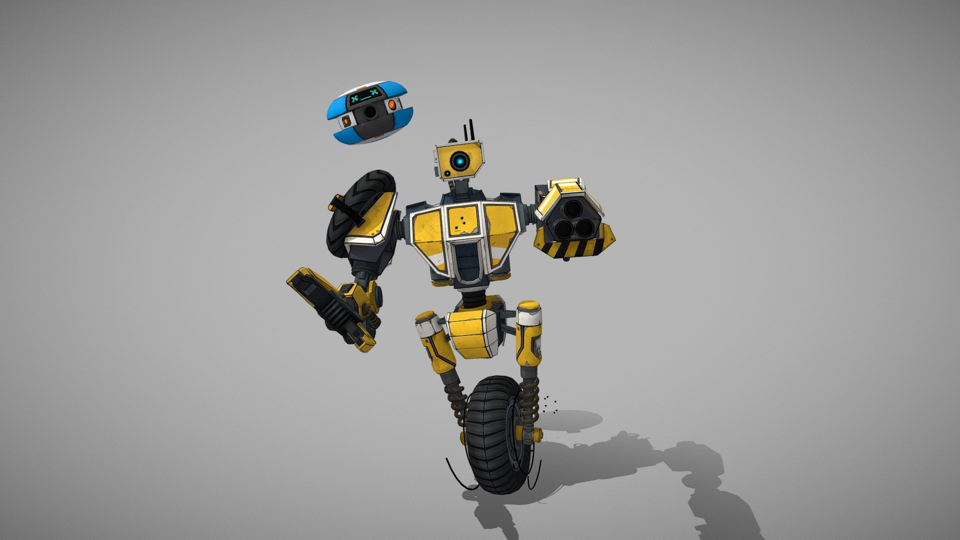 C2PO and D3D3 / Borderlands Style. - 3D model by Darra [9725d82 ...