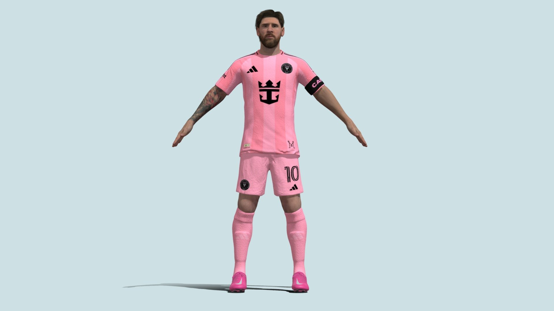 T-Pose Rigged Lionel Messi Miami 25-26 - 3D model by 3dpassion.net ...