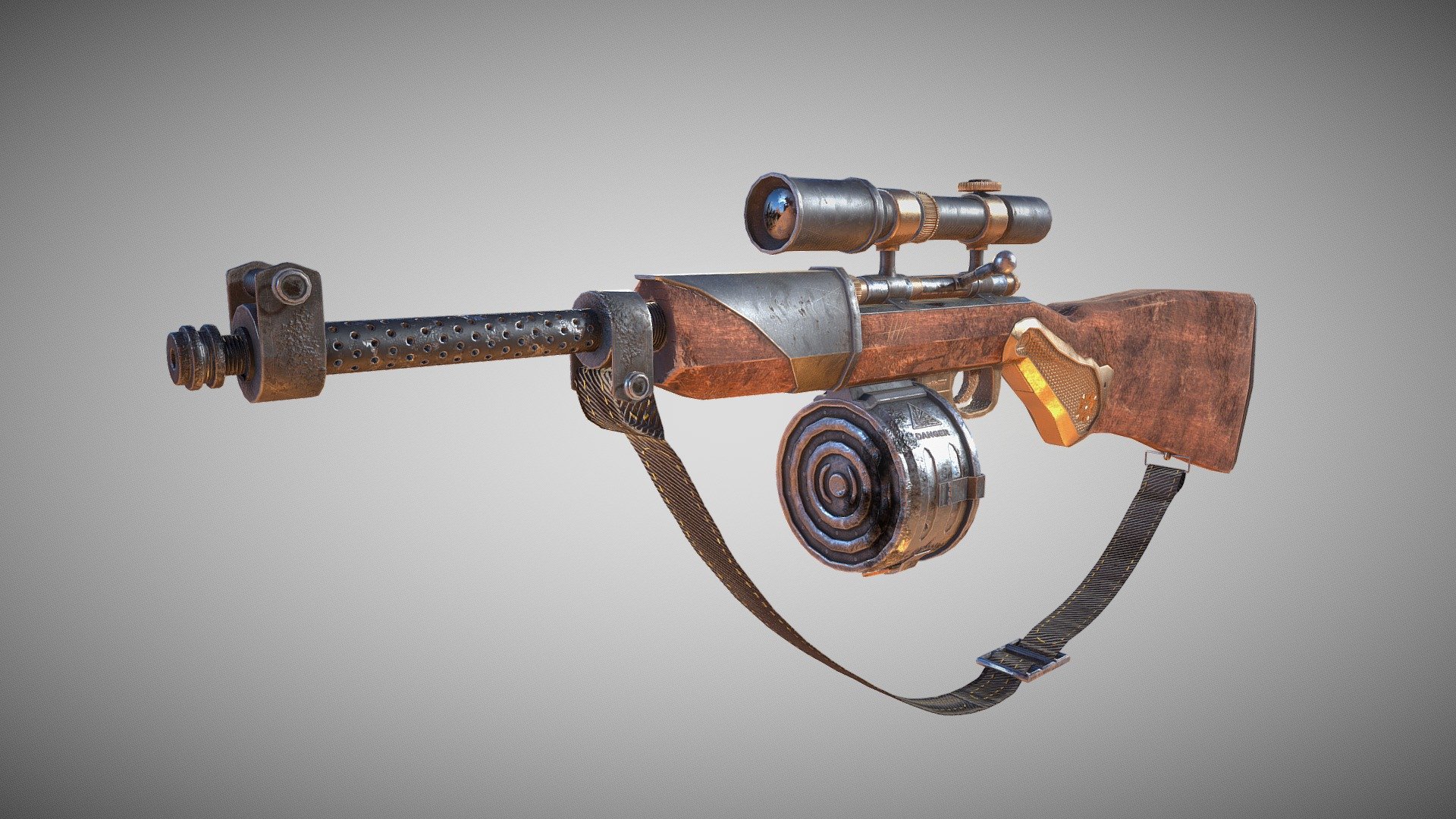 Multi-purpose Gun - 3D model by pablo1713 [9729b13] - Sketchfab