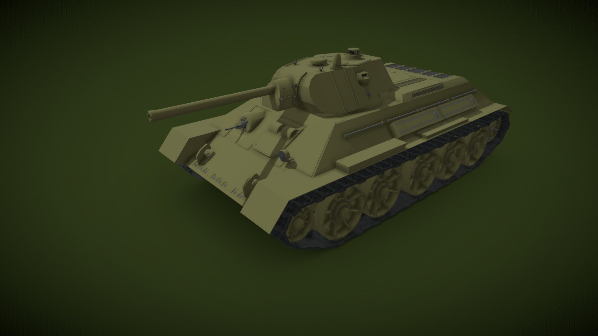 Tank T-34/76C F-34 with add armor ( 1942 ) - Download Free 3D model by ...