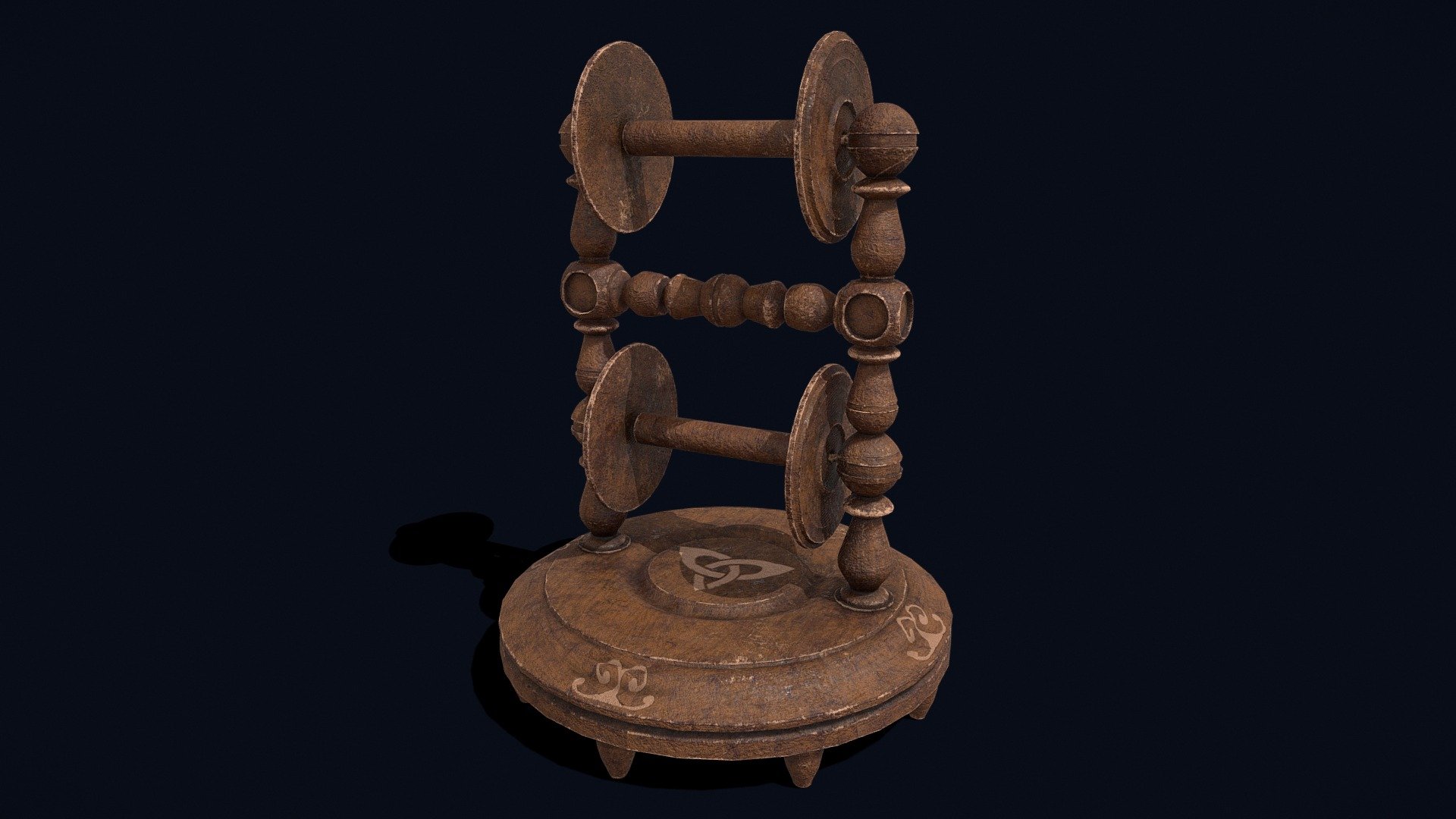 elegant_scroll_holder - Buy Royalty Free 3D model by ...