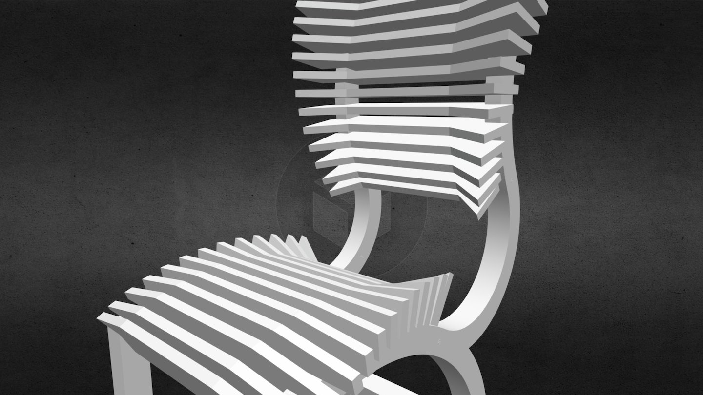 A Chair with Some Spine - 3D model by heath114 [972da3c] - Sketchfab