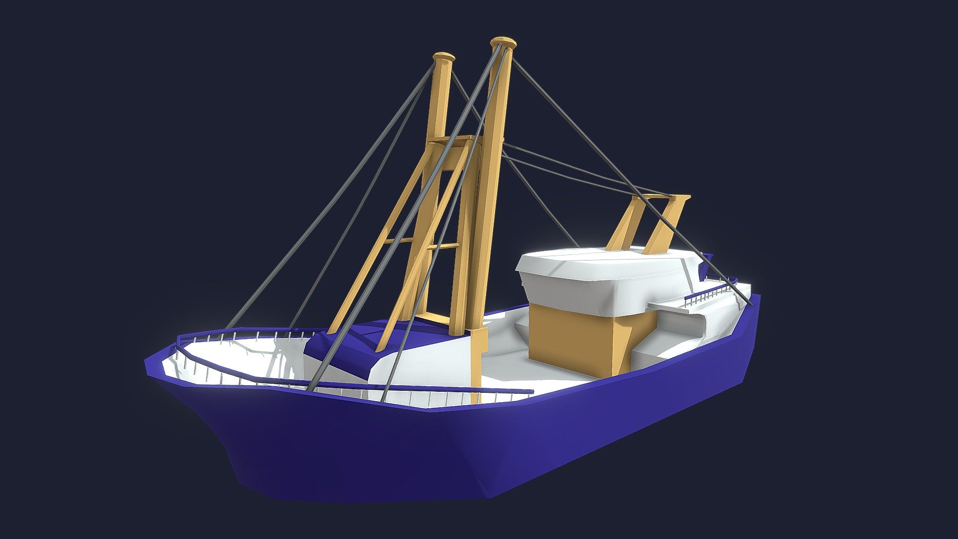 Fisher Boat - Download Free 3D model by shadowdraak [972fbe1] - Sketchfab