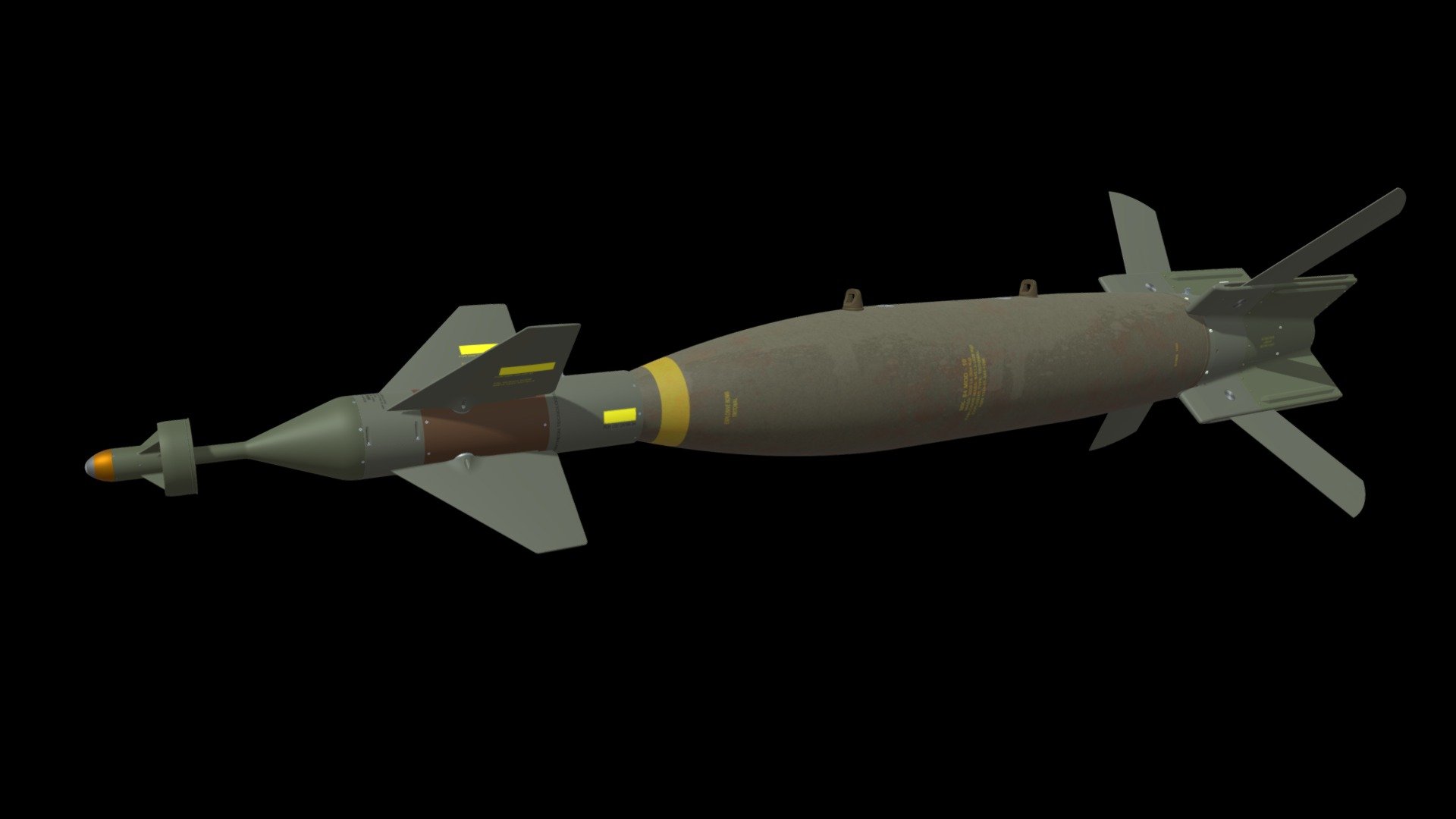 GBU-10 E/B PAVEWAY II WING ASSY OPEN - 3D model by Edgar Brito (@e ...