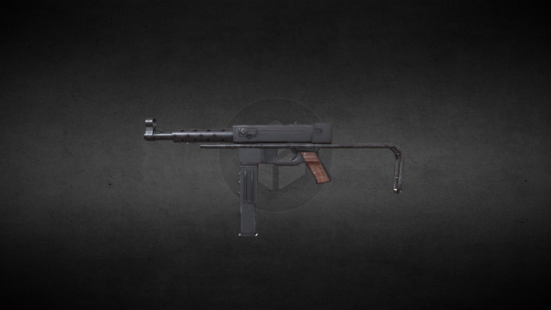 mat 49 submachine gun - 3D model by morolucky [9736663] - Sketchfab