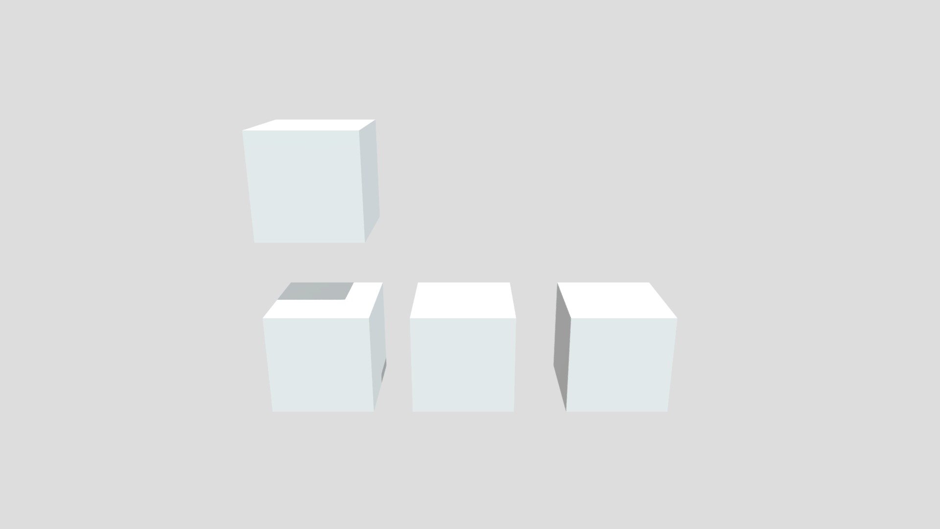4 stacked cubes - 3D model by ingranity [973d580] - Sketchfab