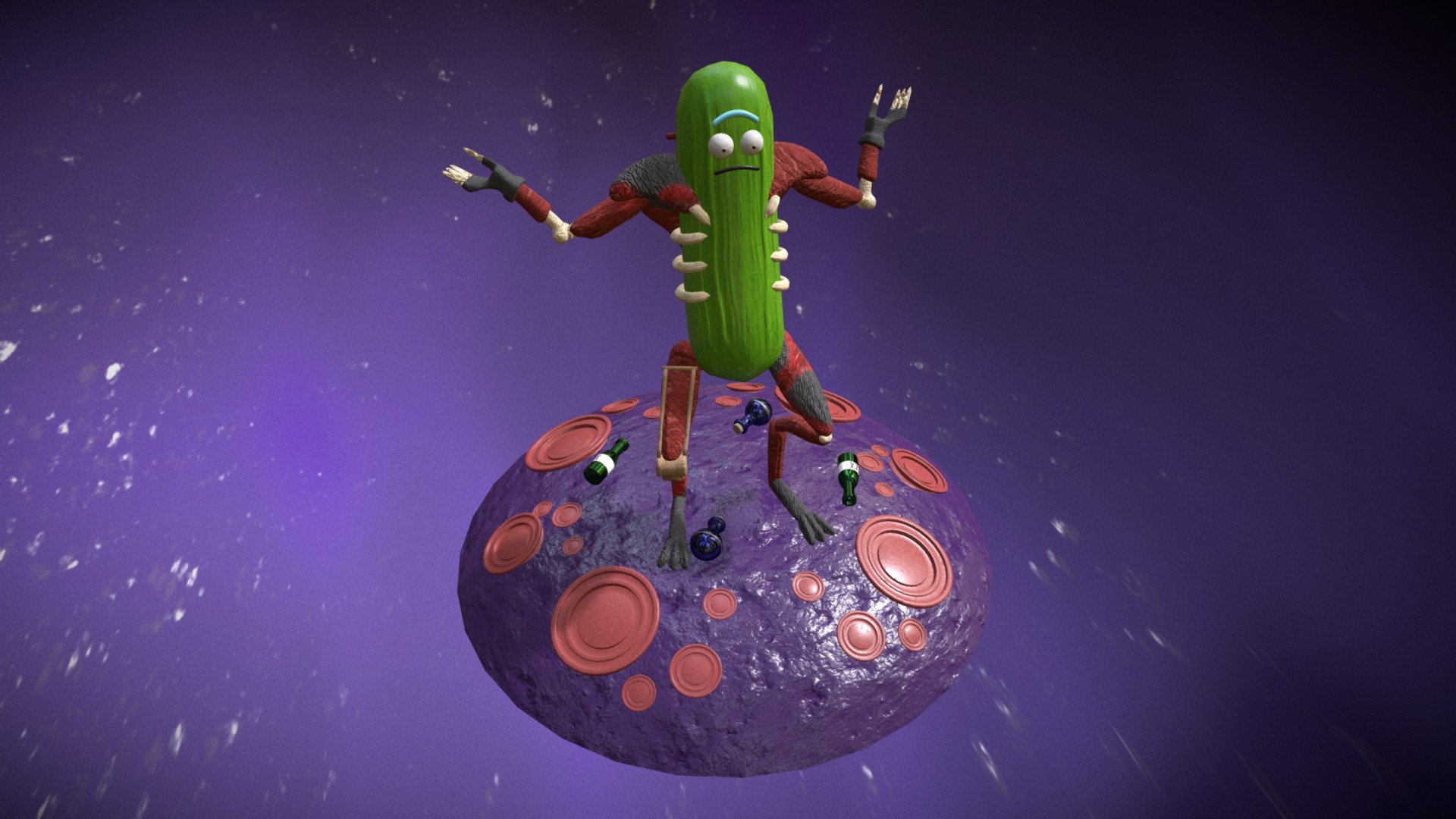 PickleRick - 3D model by bvass [973d704] - Sketchfab