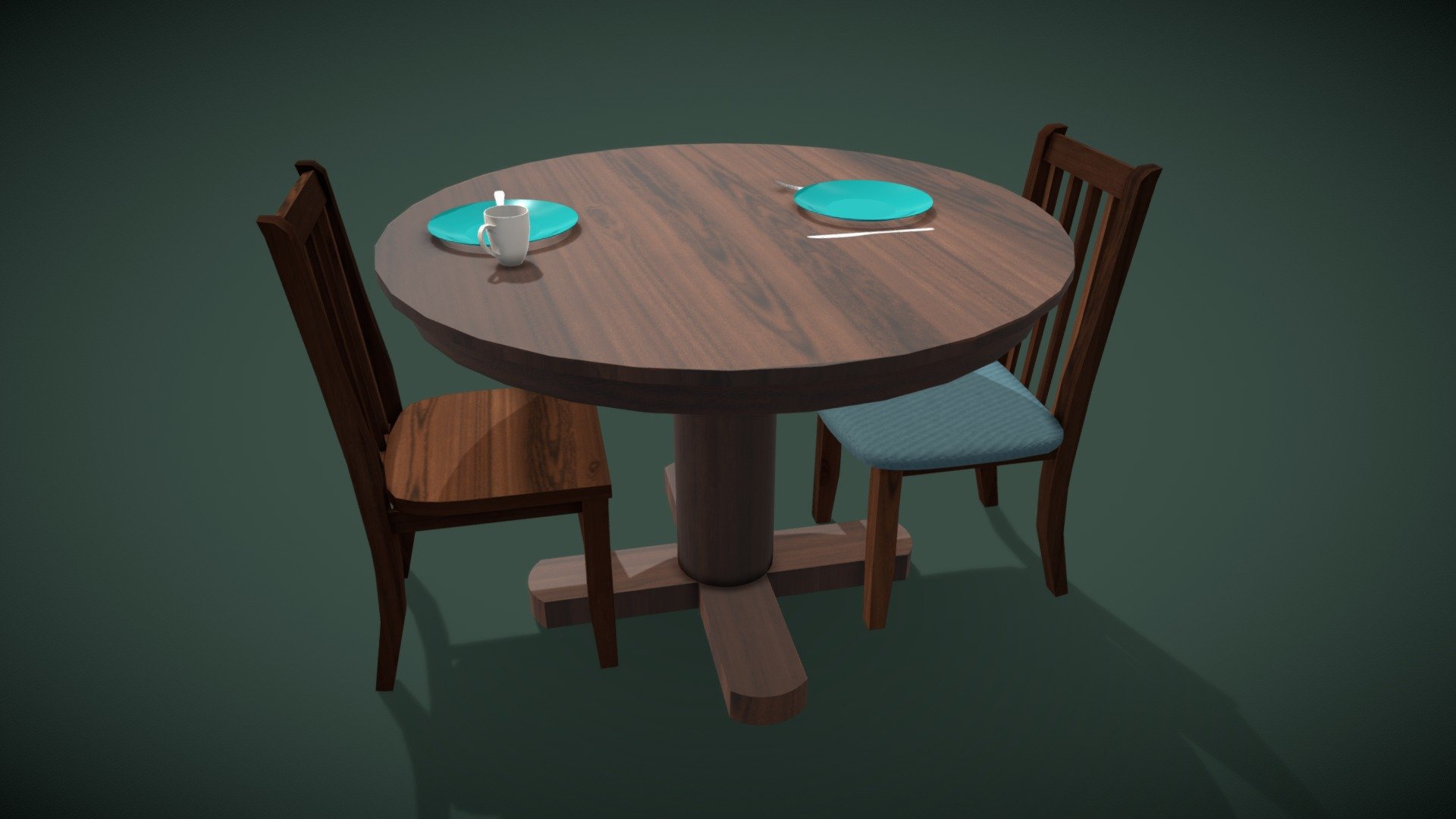 Dinning Set - Download Free 3D model by Luna (@Luna_04) [973dfe9 ...