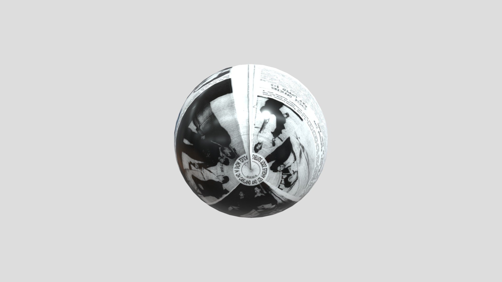 News paper sphere - Download Free 3D model by 22blockverse ...