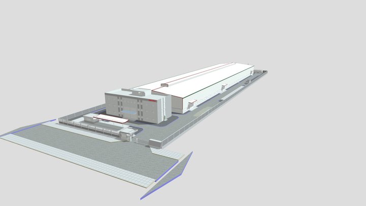 Factory-building 3D models - Sketchfab