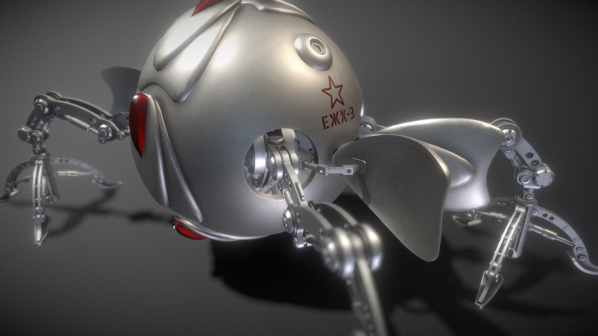 Ежиха (ЕЖХ-7) - Atomic Heart (DB) - 3D model by kokojambo (@abredongg) [9742ae3] - Sketchfab