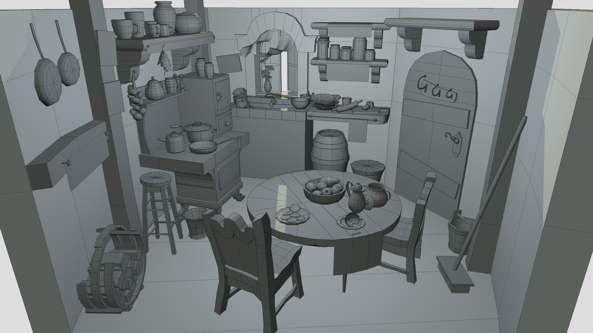 Kitchen - Fearful Tales - Gretel and Hansel - 3D model by Orlan Mortari ...