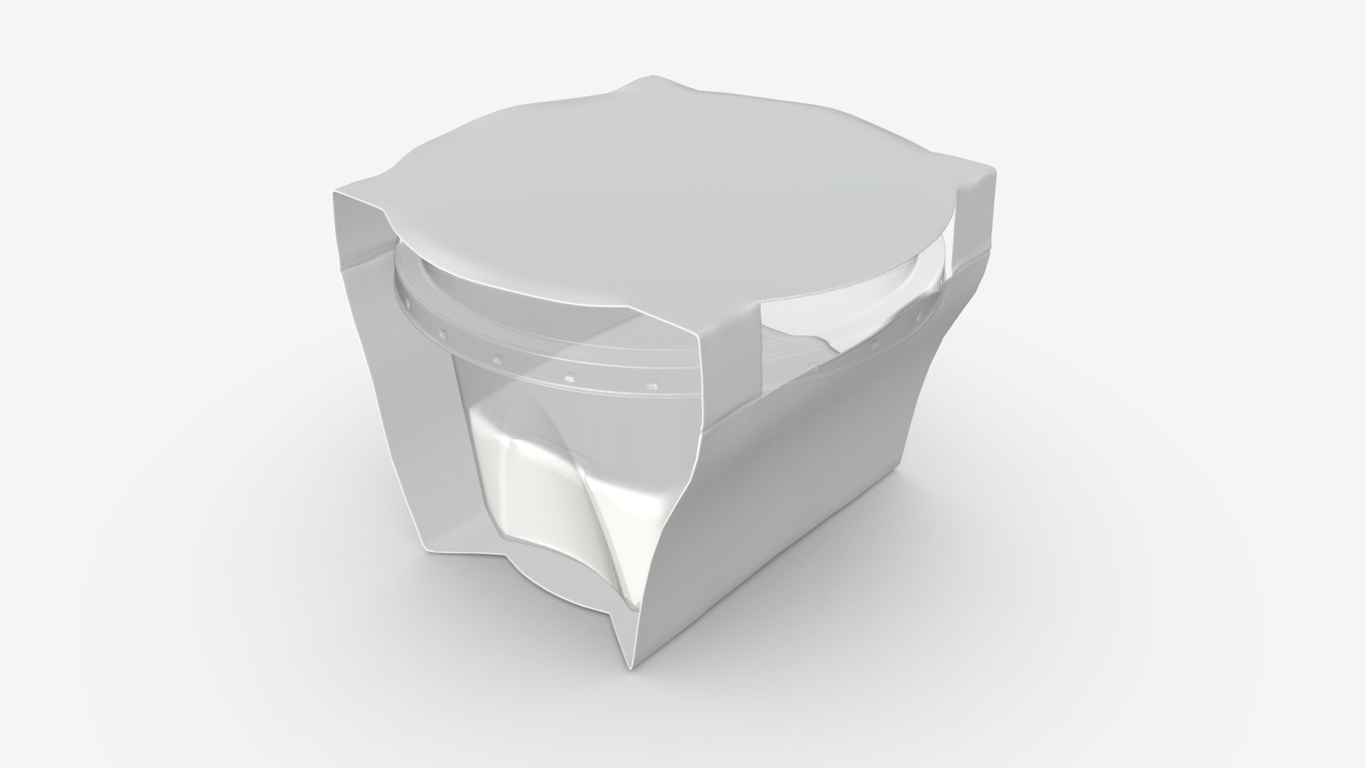 Yoghurt plastic box - Buy Royalty Free 3D model by HQ3DMOD ...
