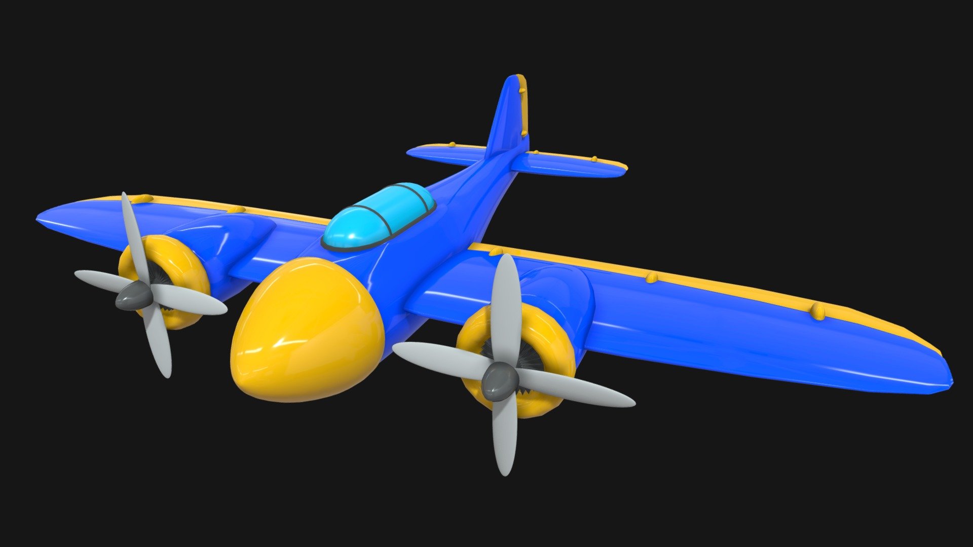 Toon plane 3 - Buy Royalty Free 3D model by Randall_3D [9744f44 ...