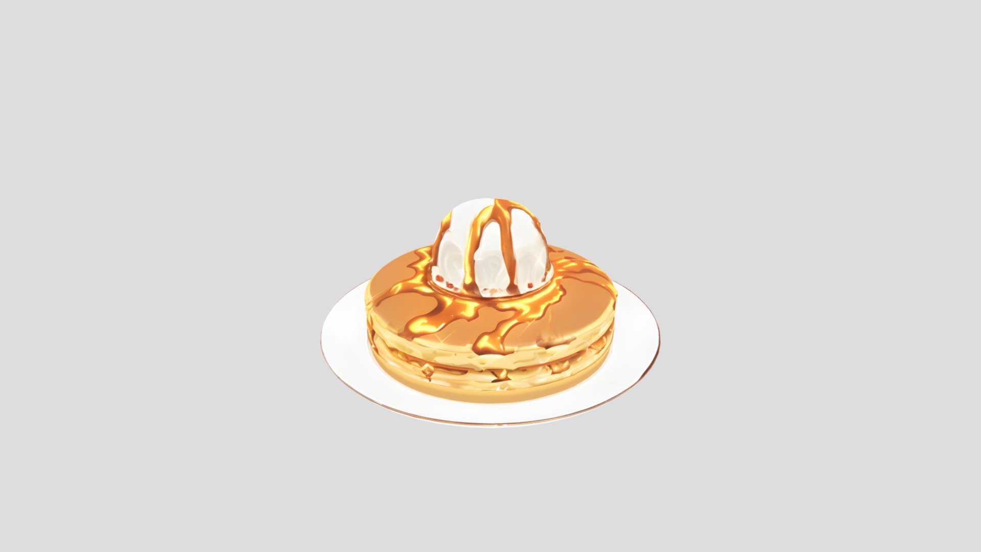 Pancakes with topping - Download Free 3D model by DevCentral [974b8a1 ...