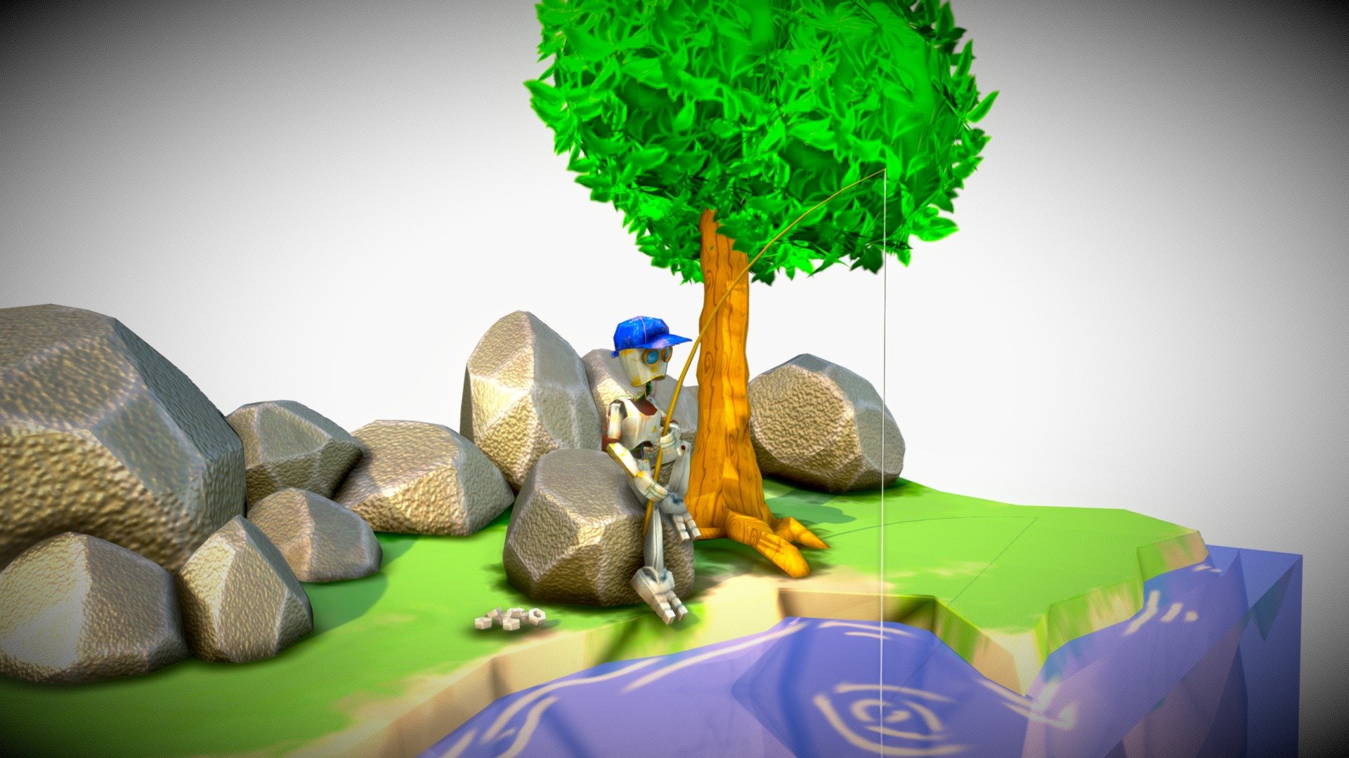 The fisher robot - 3D model by Wajdi (@Wajdi_Dosary) [974d14c] - Sketchfab
