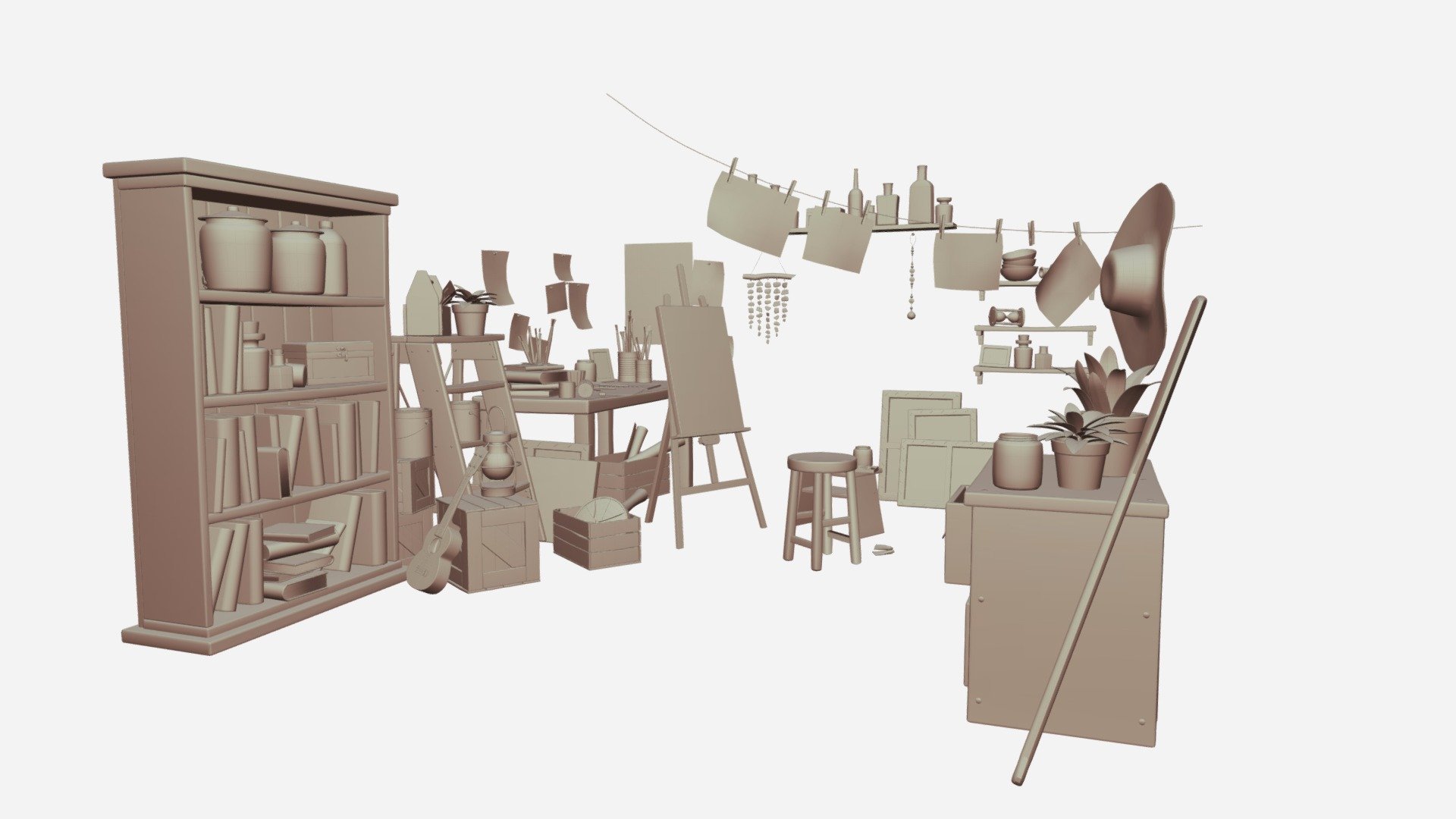 Props - Atelier - 3D model by karin.N (@nknnfb) [974d837] - Sketchfab