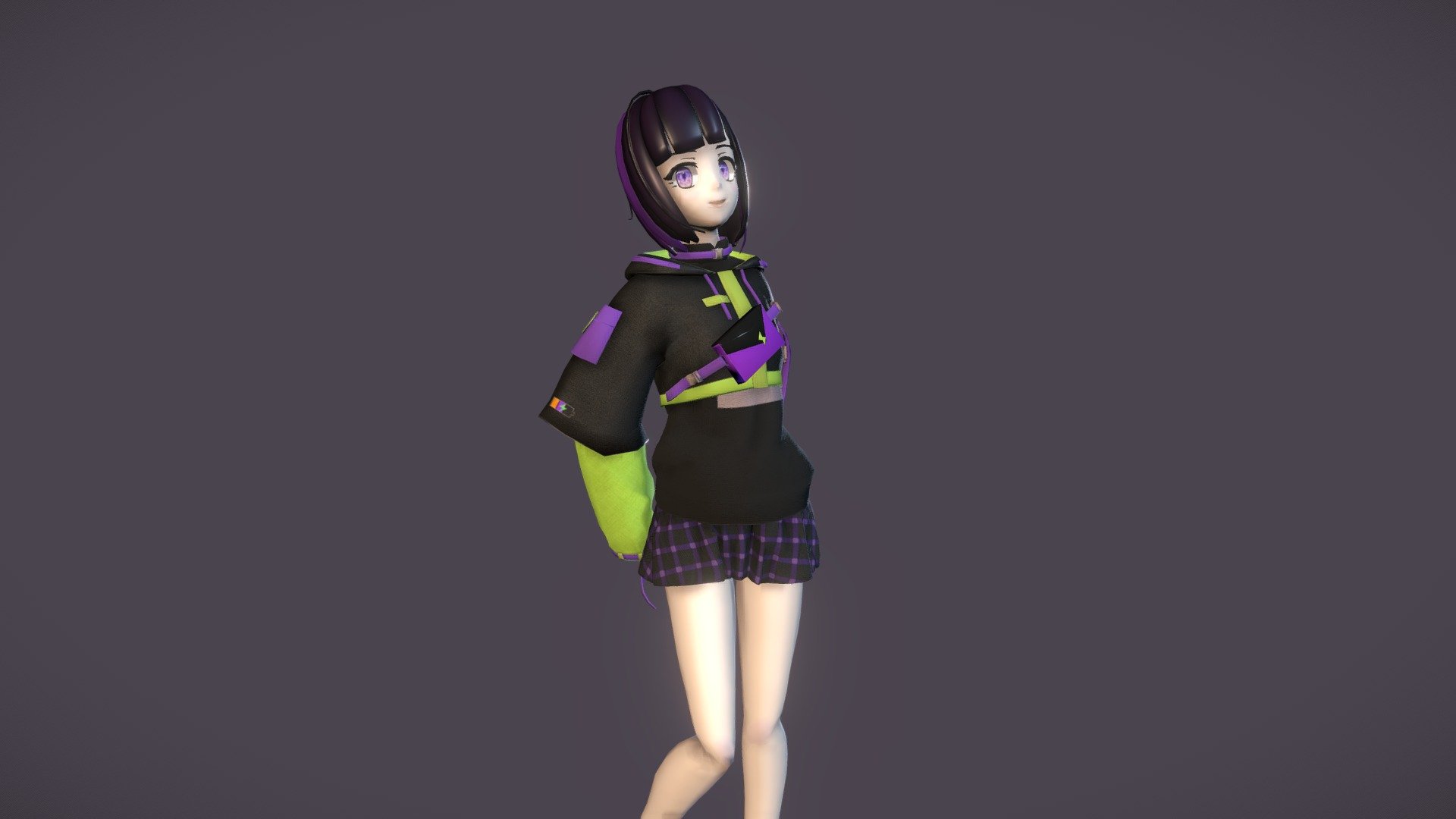 Anime Styled Game Character - 3D model by Schnapplez [974dfd8] - Sketchfab