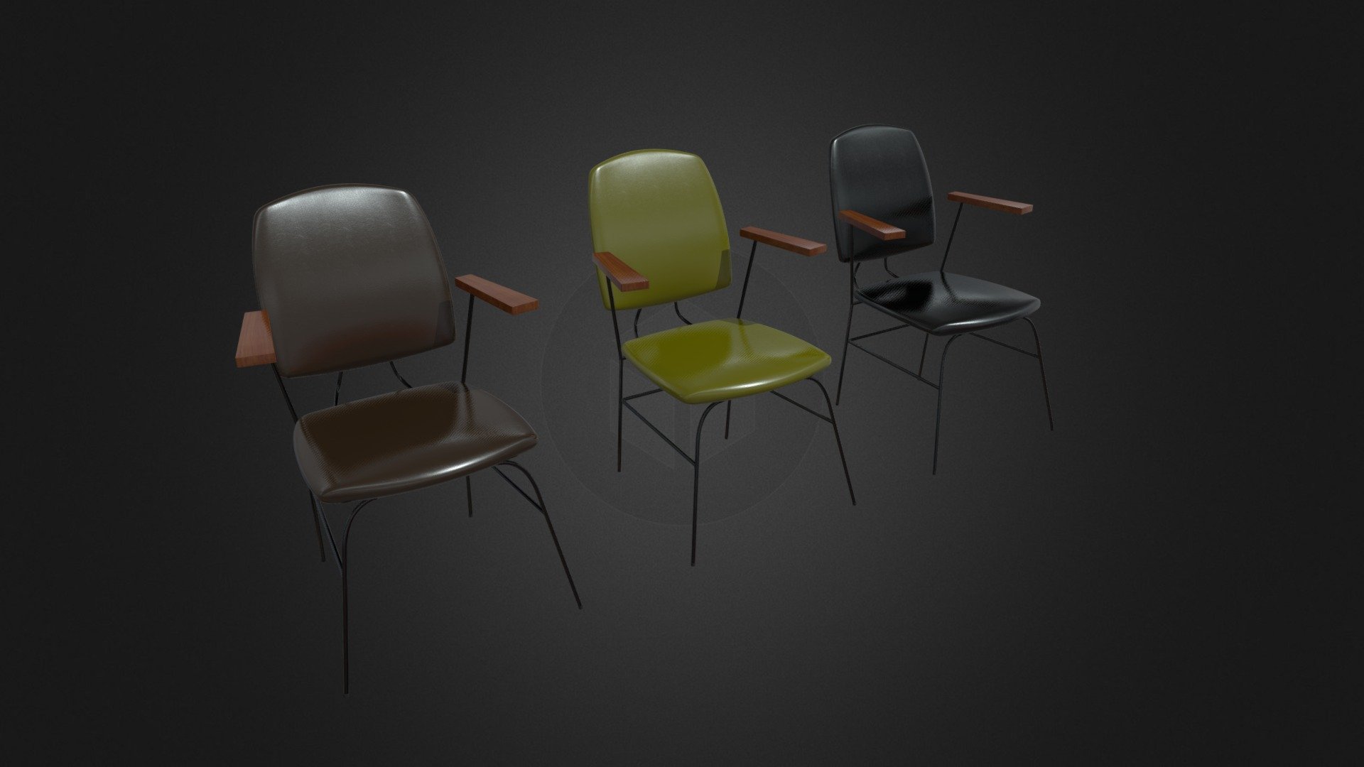 Docky 빈티지의자 3d Model By Kovishop [974fe1a] Sketchfab