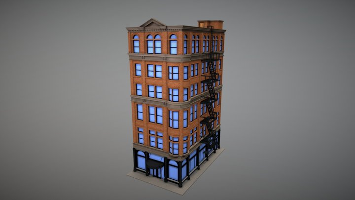 Low_poly_building 3D models - Sketchfab
