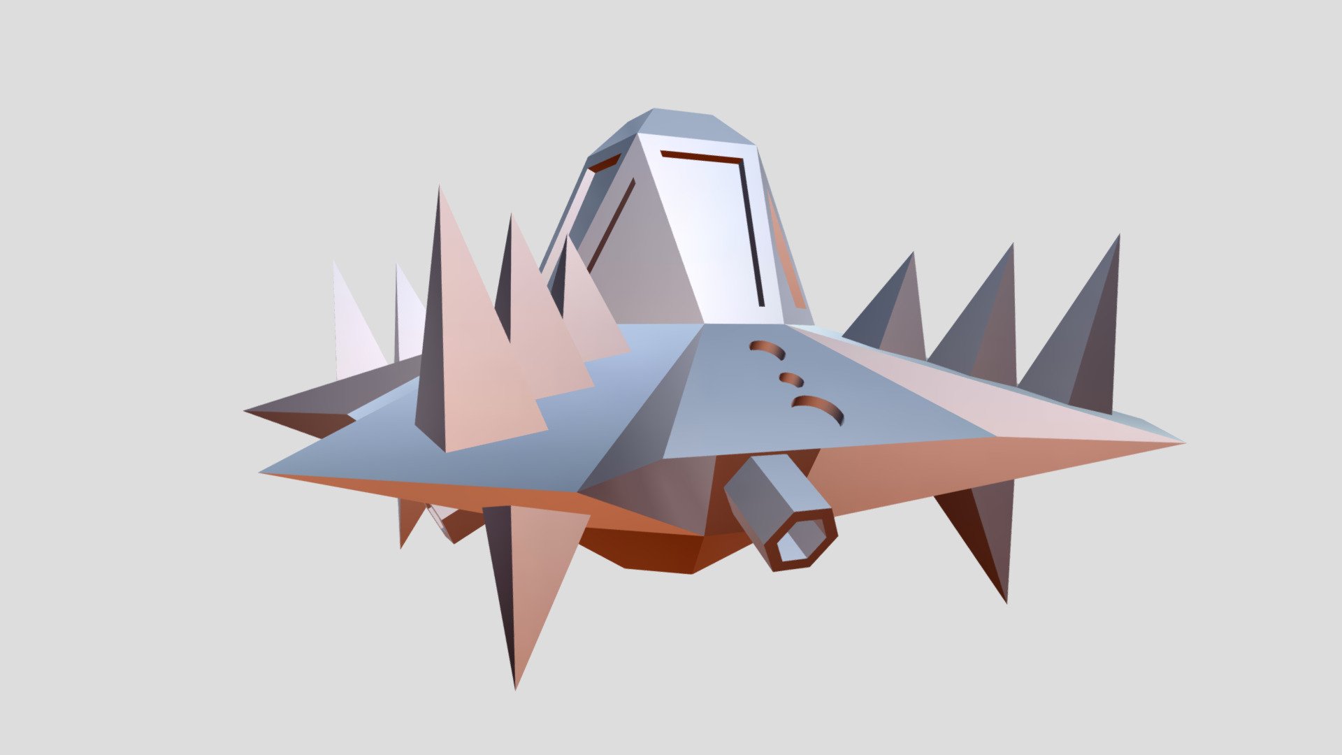 Alien Attacker Ship - Download Free 3D model by Trockk (@Timrockk ...