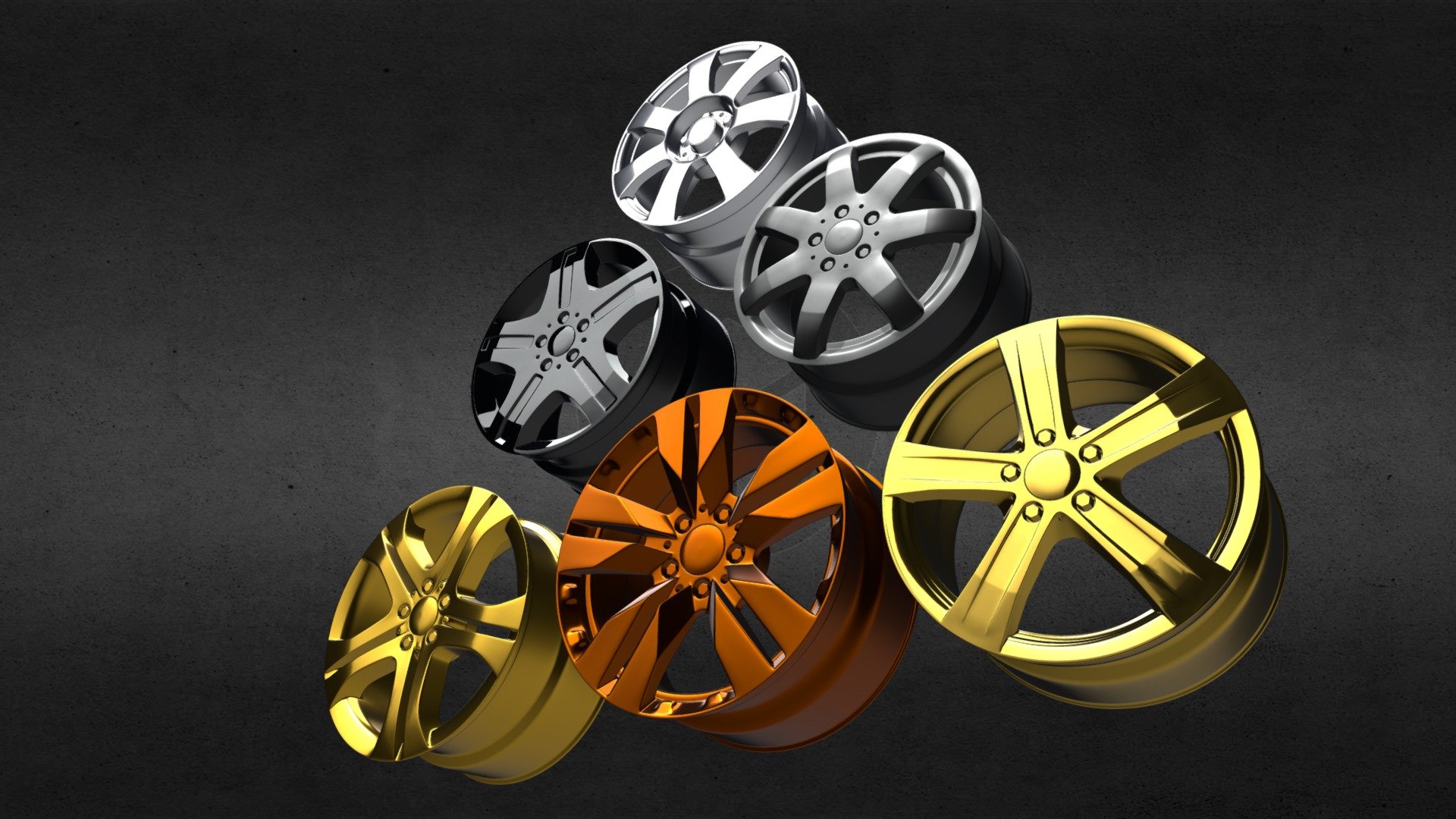 Mercedes Rims - Buy Royalty Free 3D model by DIS (@dis__) [9752428 ...