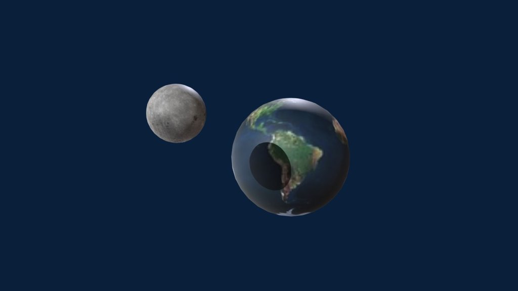 Earth And Moon - Download Free 3D model by farhad.Guli [97533e2 ...