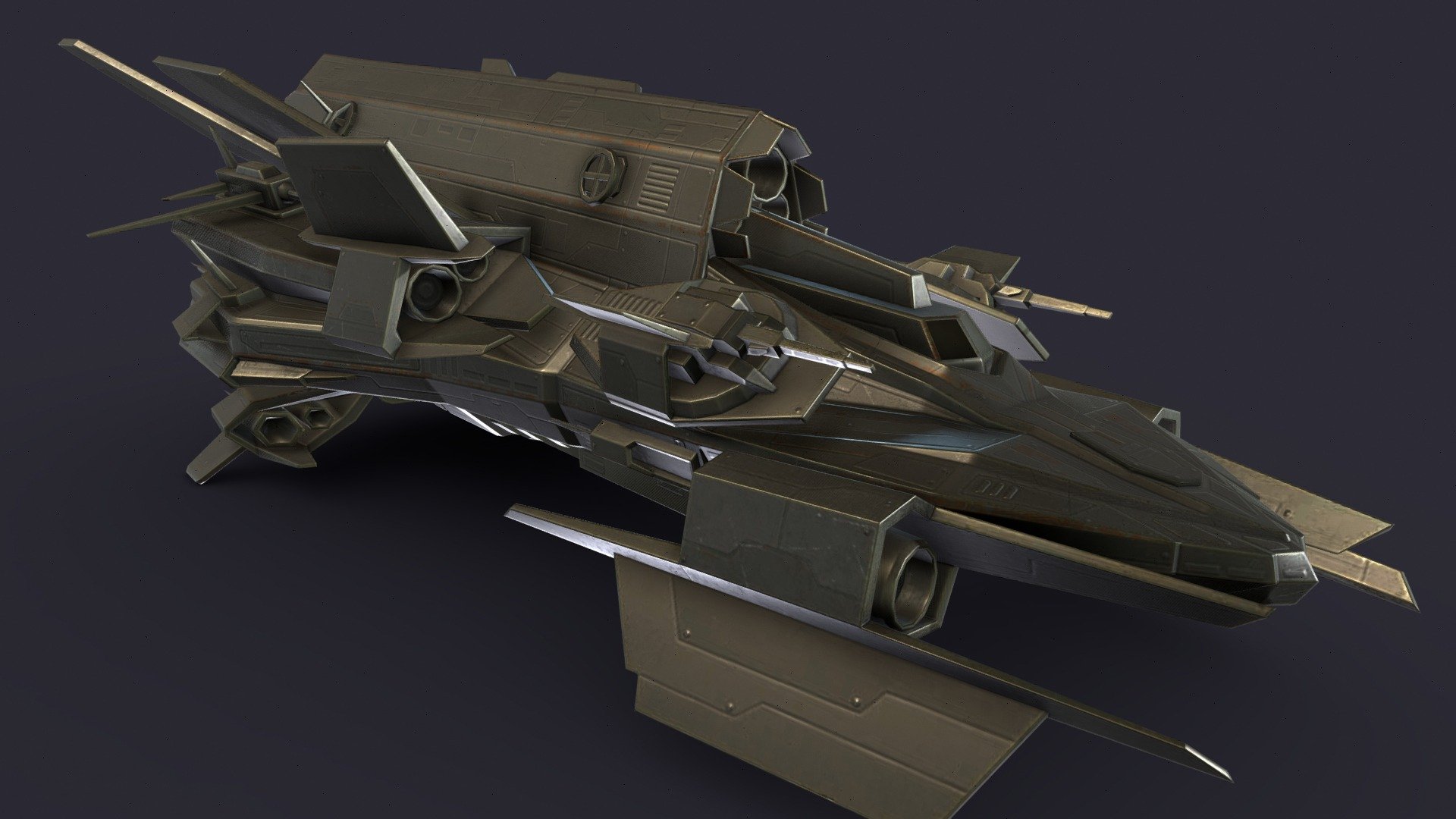 Spaceship Lowpoly - Buy Royalty Free 3D model by CasualSell [9753e19 ...