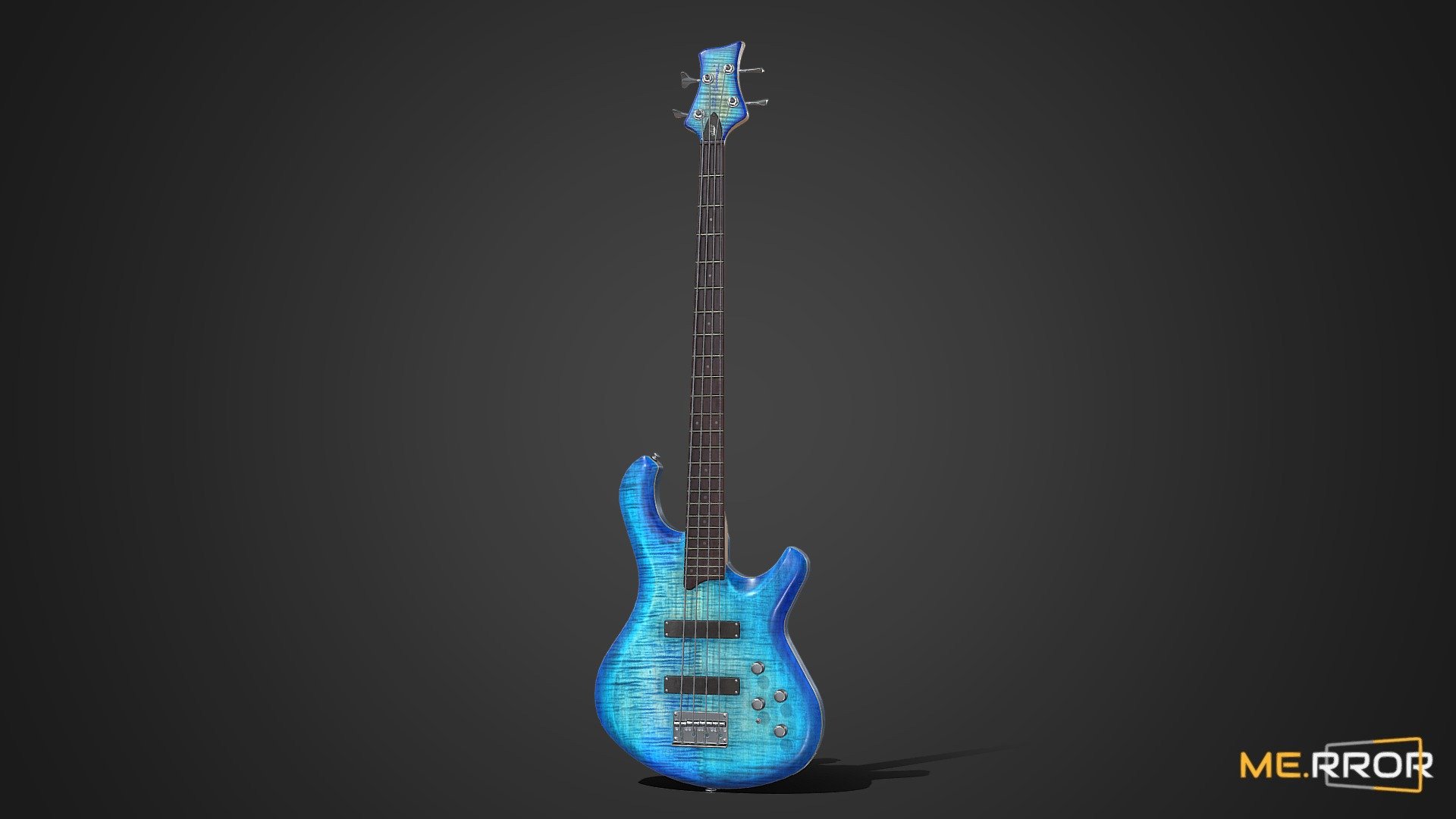 [Game-Ready] Blue Bass Guitar - Buy Royalty Free 3D model by ME.RROR ...