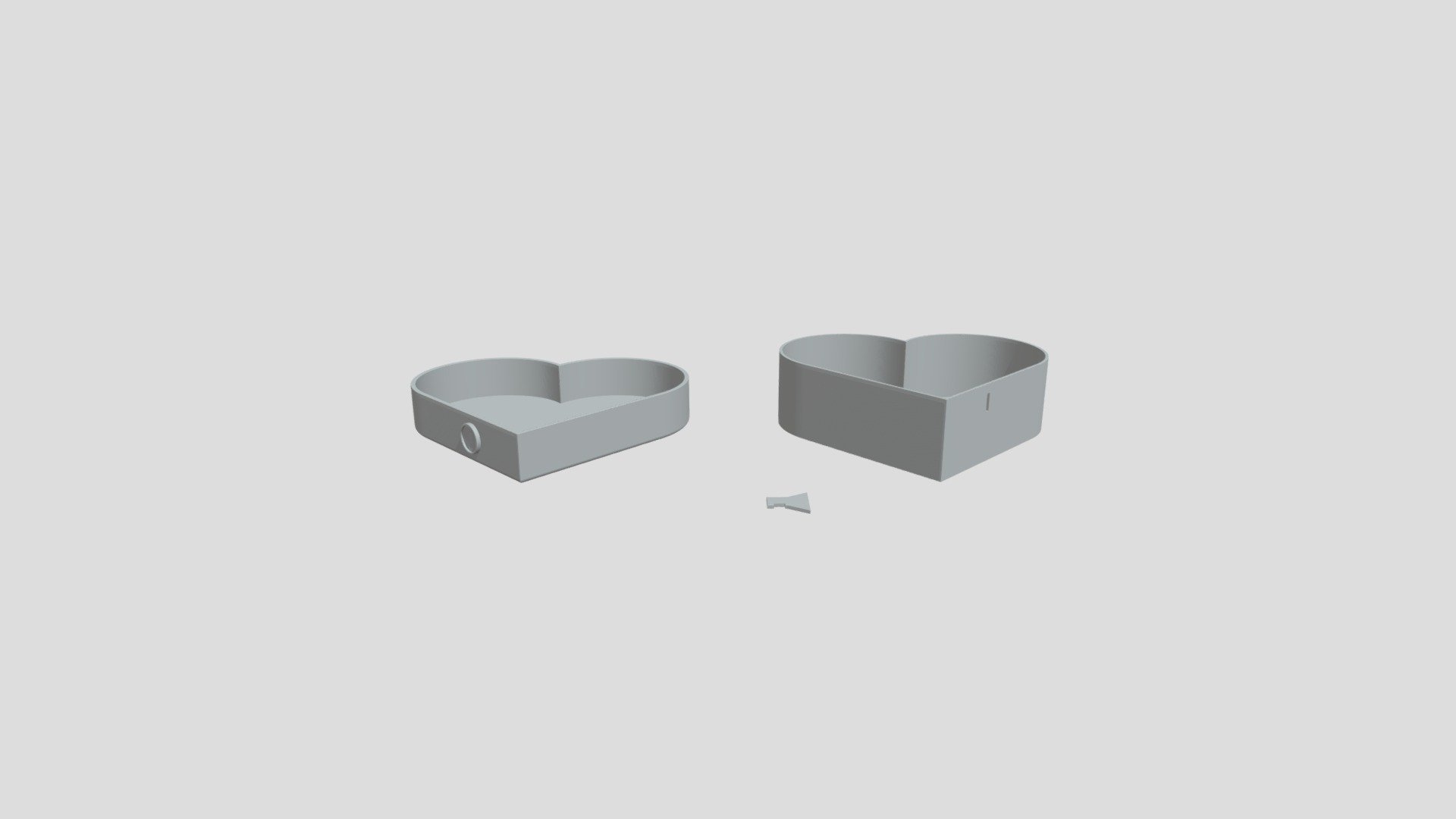 Assembly Design Project - Heart Box with lock - Download Free 3D model ...