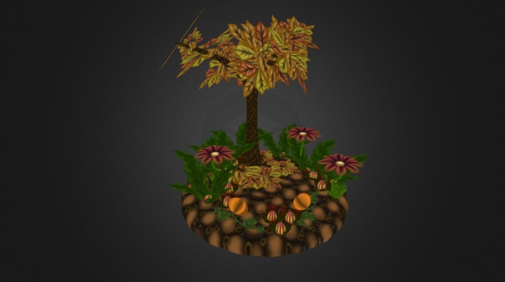 Autumn diorama - 3D model by 3d-star [9757406] - Sketchfab