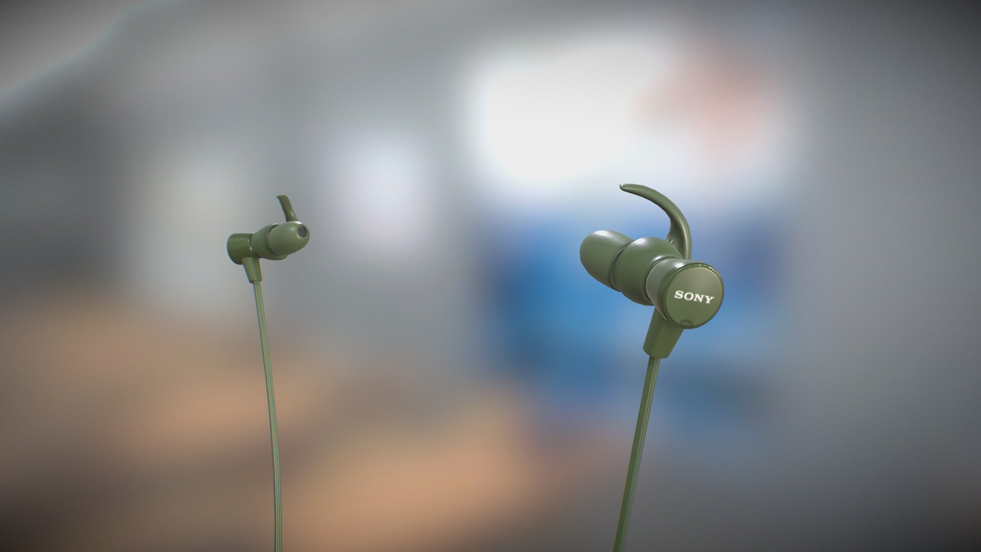 SONY MDR-XTRA BASS 510AS LO Green - 3D model by EXO-S [97587be] - Sketchfab