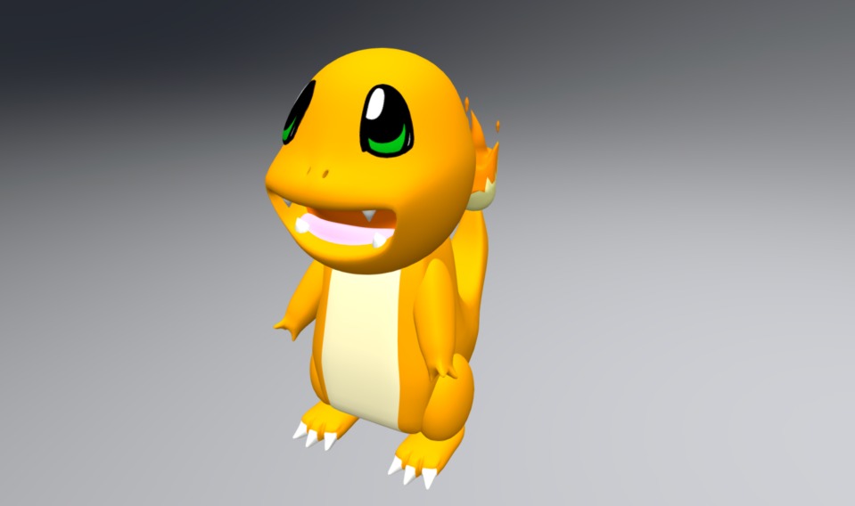 Charmander - 3D model by bajohn [97588dc] - Sketchfab