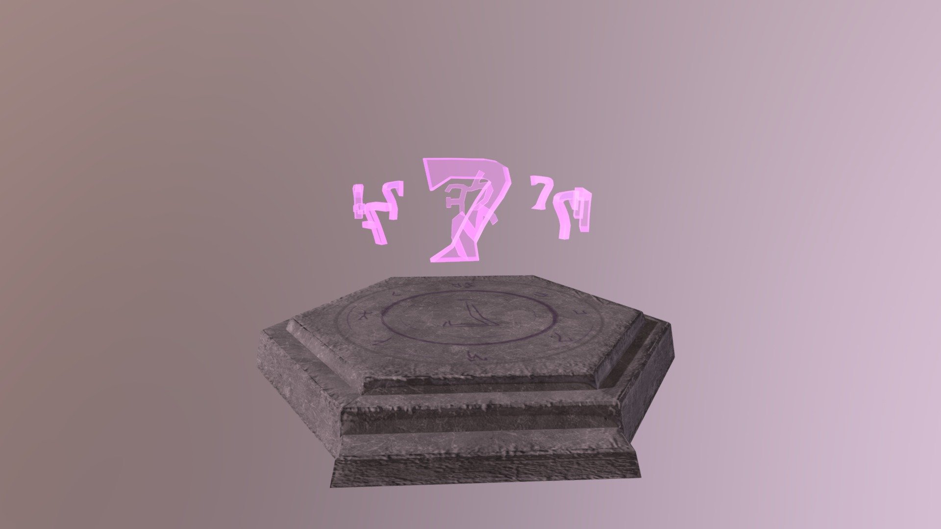 Ruin platform with floating runes - 3D model by kajaarielle [97596cb ...