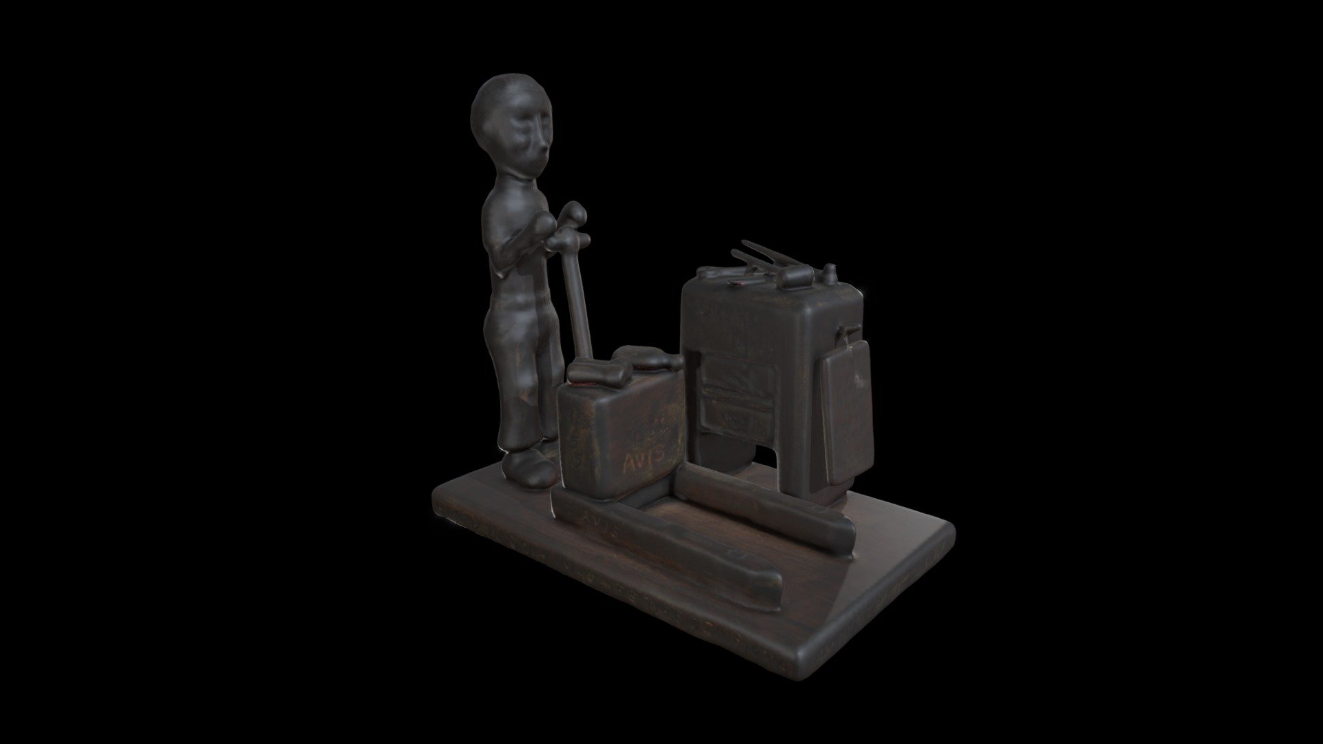 Retirement gift for John Wallace, 1976 - 3D model by Connections XR ...