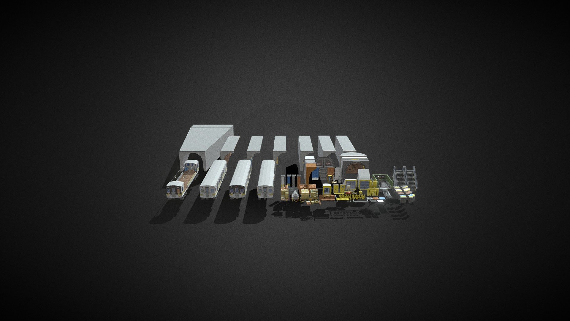 low poly subway pack - 3D model by A.R.S|T. (@arseniy3600) [97614d3 ...